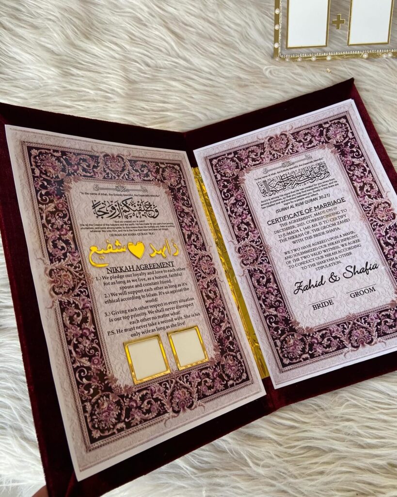 Nikah File Booklet – The Nuksh